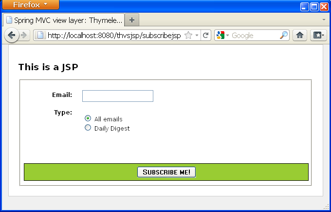 Spring MVC View Layer Thymeleaf Vs JSP Thymeleaf